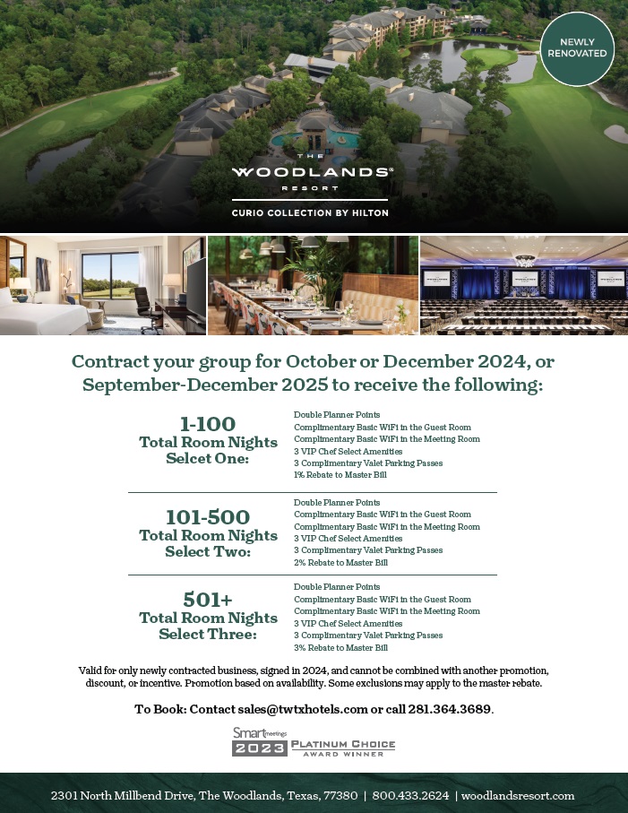 Group Offer - The Woodlands Resort